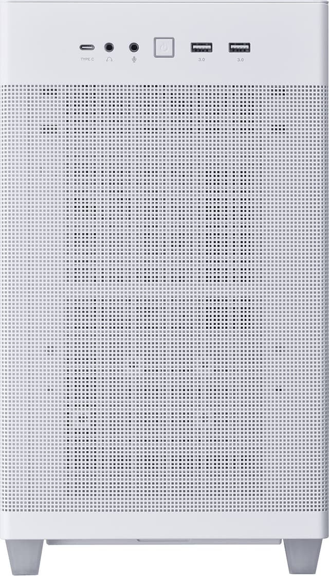 ASUS Prime AP201 TG MicroATX/MiniITX PC-chassi (vitt) - Elgiganten ...