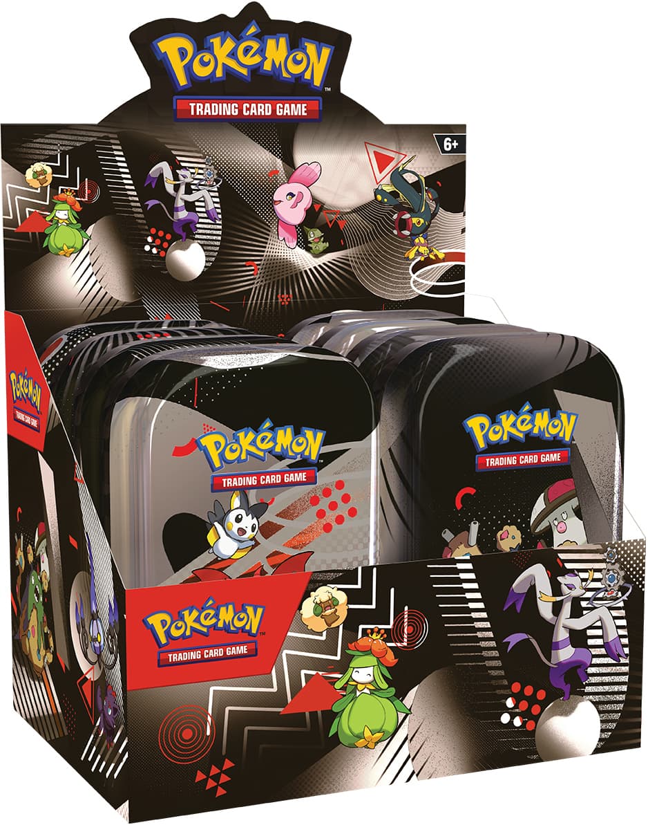 Pokémon SV10.5 Black bolt & White Flare Mini Tin (1 st slumpmässig tin ...