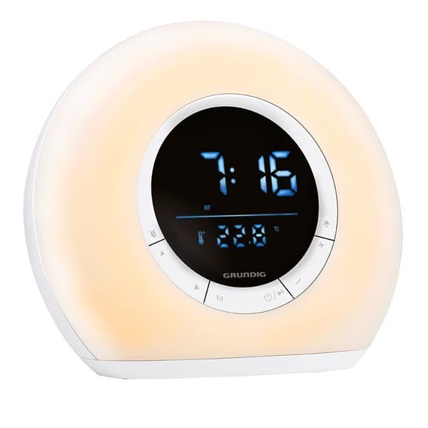 Grundig wake-up light radio med Bluetooth-højttaler og FM-radio ...