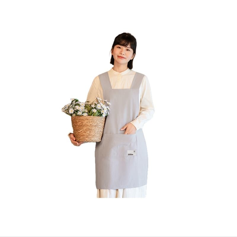Bomulls Barista Forkle med Lommer - Vanntett Kafé Forkle for Damer og ...