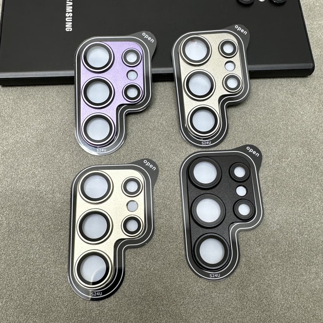 Kameralinsedeksel til Samsung 24 Ultra Sort Samsung Galaxy S24 Plus ...
