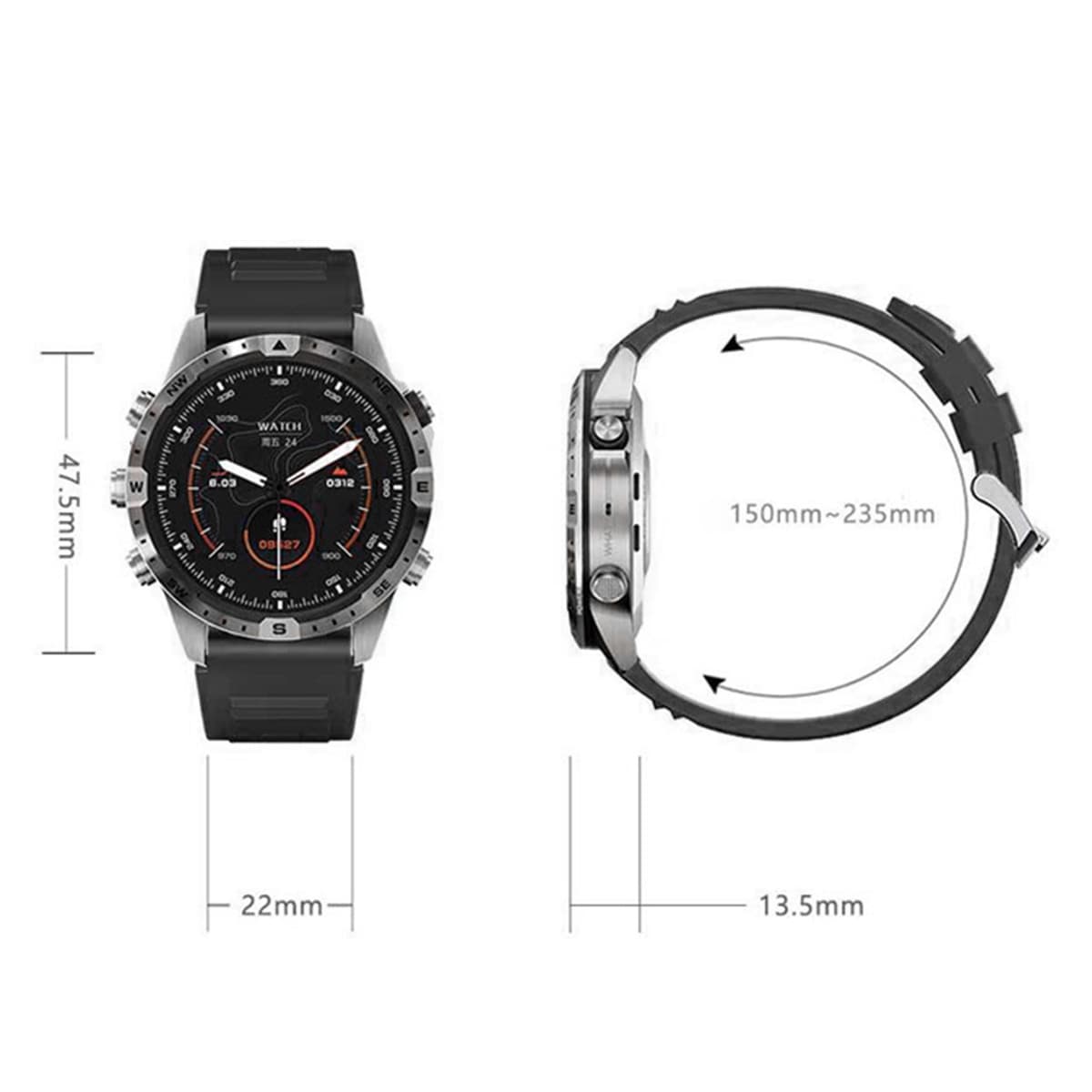 GT45 Smartwatch med puls, blodtrykk og temperaturovervåking - Elkjøp