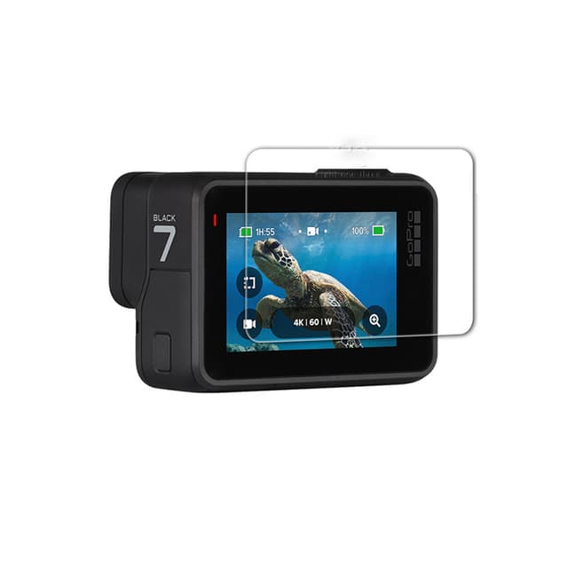 Gopro Hero 7 skärmskydd, 2-pack skyddsfilm av härdat glas (stor ...