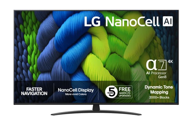 LG 65" NANO 82 4K NanoCell TV (2025) - Gigantti verkkokauppa