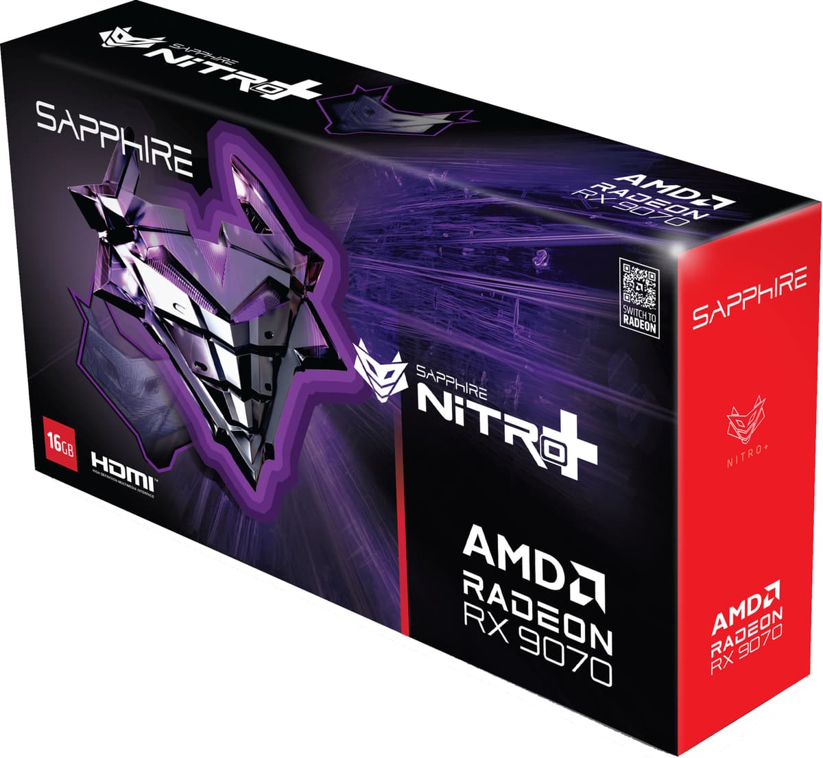SAPPHIRE NITRO+ AMD Radeon RX 9070 GAMING OC 16GB grafikkort - Elkjøp