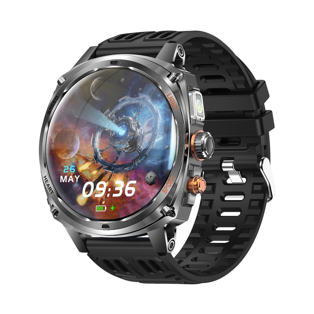 Multifunksjonell smartklokke med AMOLED-skjerm, helseovervåking og ...