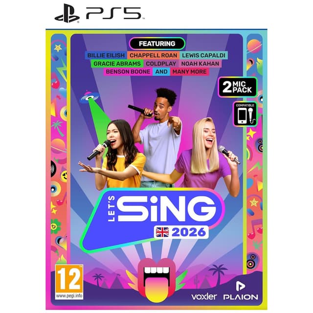 Let's Sing 2026 - 2 mikkipakkaus (PS5) - Gigantti verkkokauppa