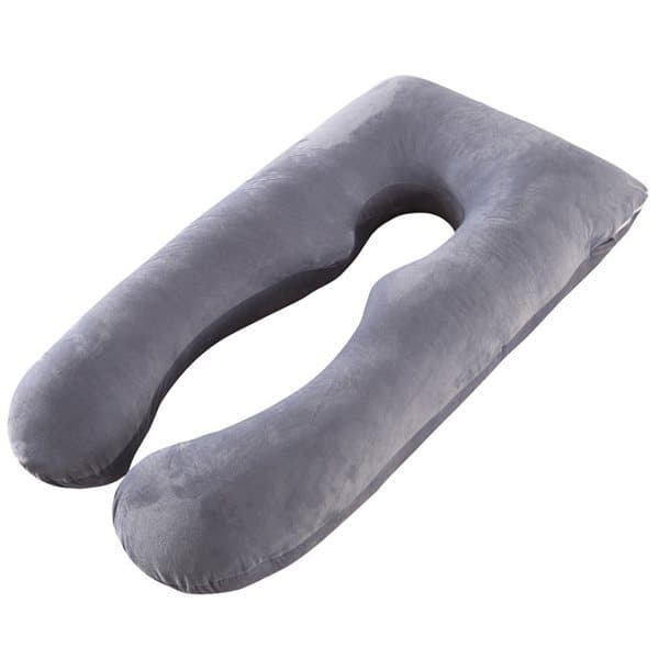 U-formad gravidkudde 145 x 70 cm med avtagbart kuddfodral - Elgiganten