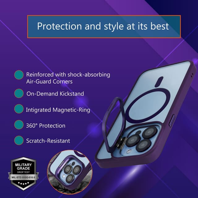 iPhone 13 PRO Deksel kompatibel MagSafe (Lilla) - Elkjøp | Elkjøp