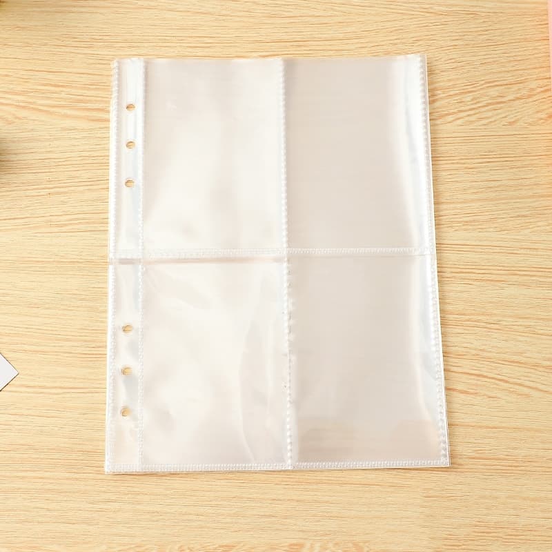 Glidelåspermer Mappe for 6-hulls Filler Photo Jewelry Organizer Hvit ...