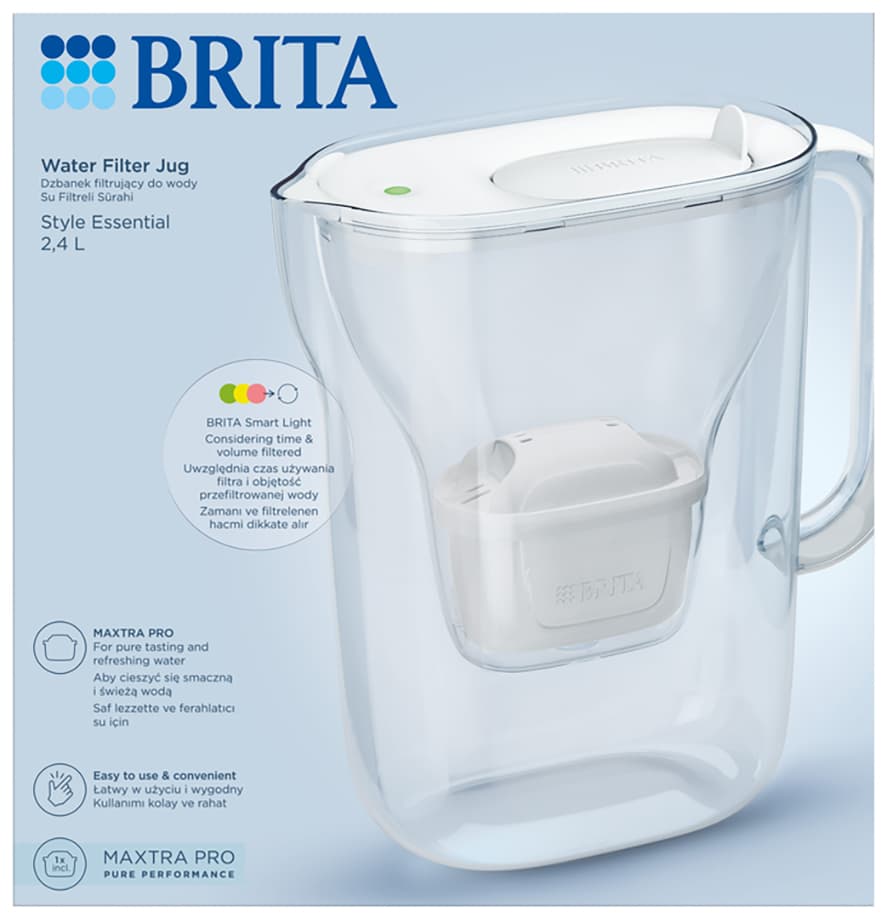 Brita Style Essential vannmålekanne 1057796 (hvit) - Elkjøp | Elkjøp