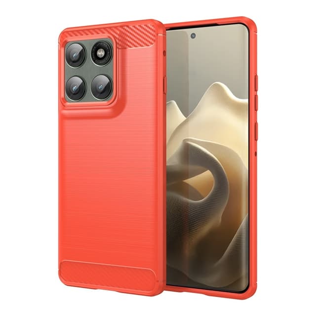 SKALO Motorola Edge 60 Pro 5G Armor Carbon Cover - Rød | Elgiganten