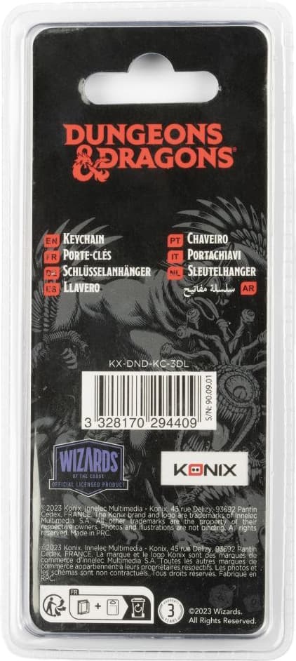 Konix Dungeons & Dragons nøkkelring (3D Logo) - Elkjøp