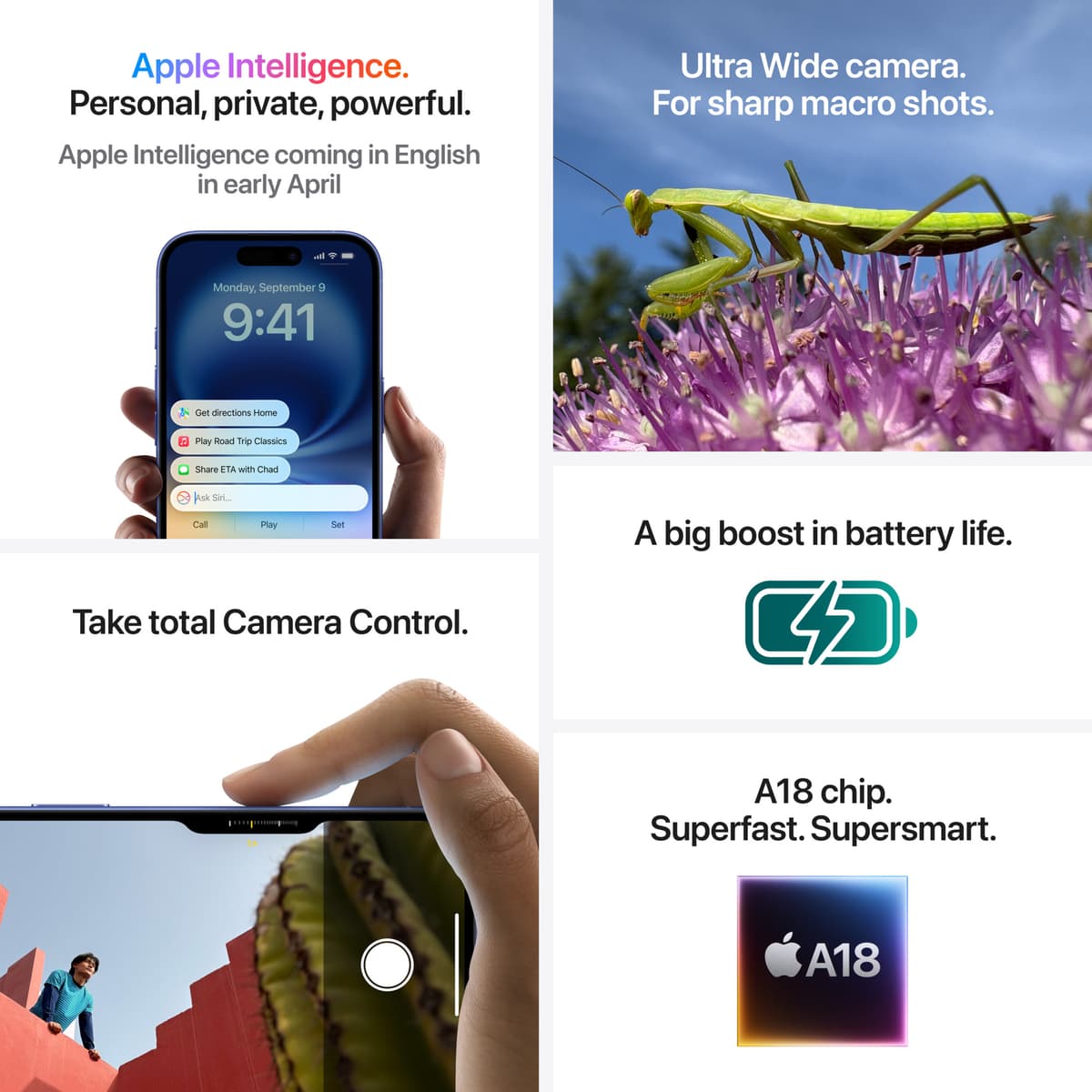 iPhone 16 – 5G älypuhelin 128 GB ultramariini - Gigantti verkkokauppa