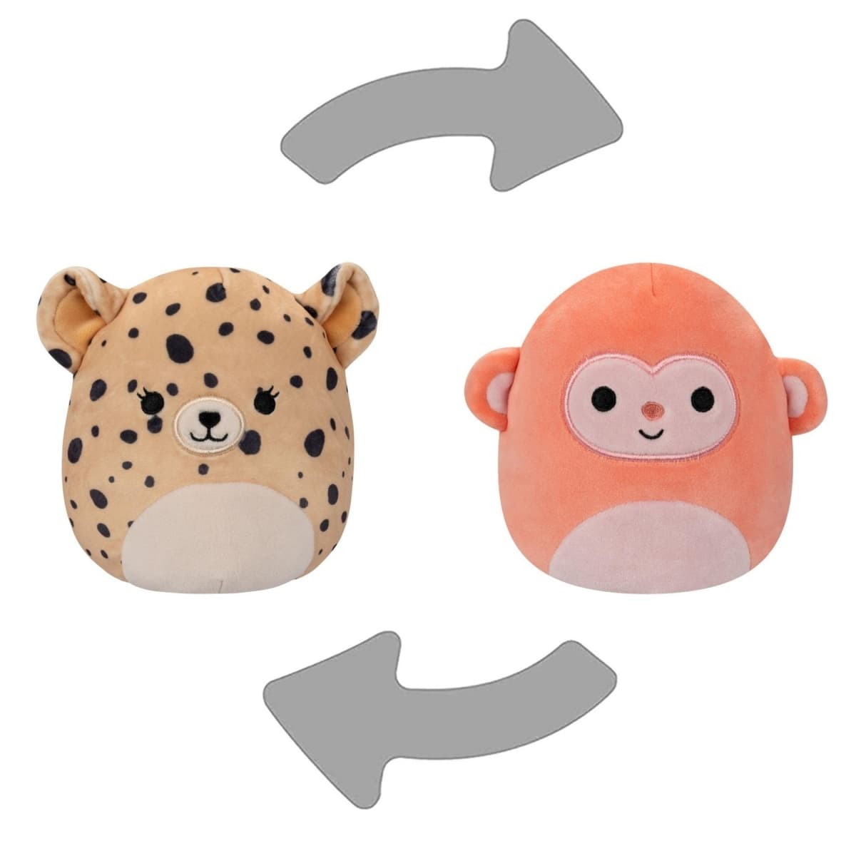 Squishmallows Flip A Mallow 13 cm P17 - Lexie The Cheetah/Elton The ...