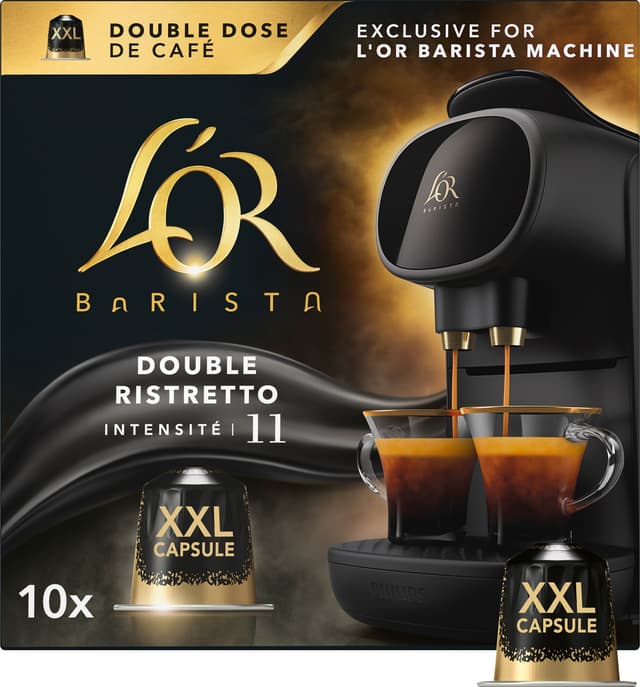 L'Or Barista Double Ristretto intensitet 11 kaffekapsler (10-pk) - Elkjøp