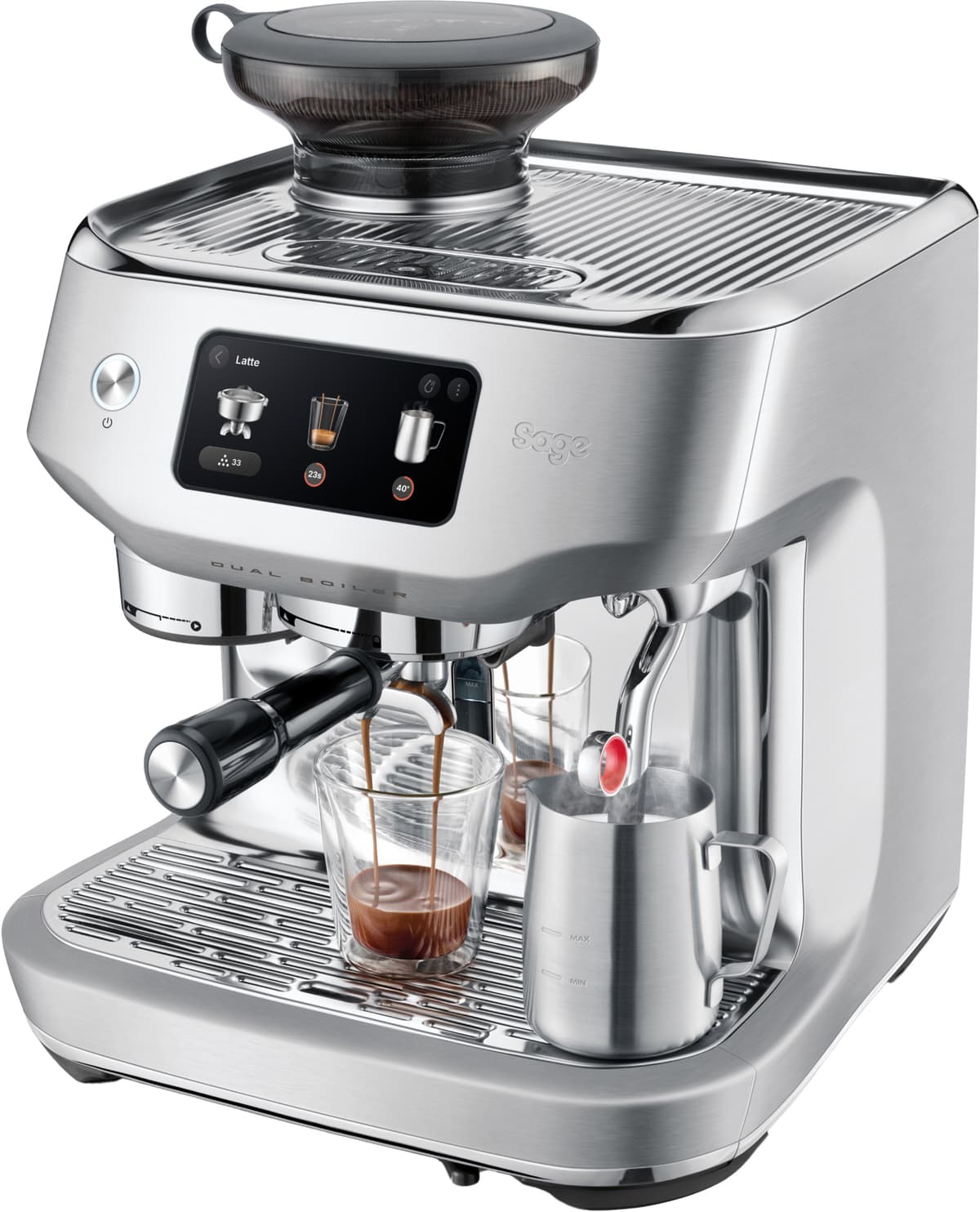 Sage Oracle Dual Boiler espressomaskin SES995BSS (sølv) - Elkjøp