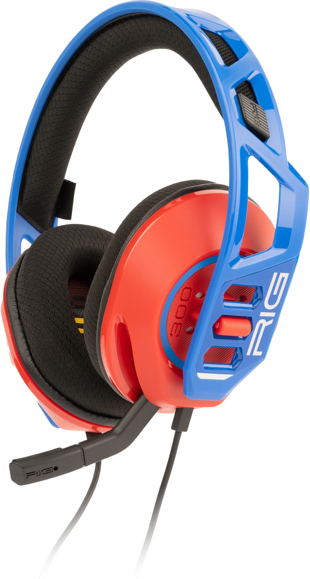 Rig 300 Pro Nintendo gaming headset (blå/rød) - Elkjøp | Elkjøp