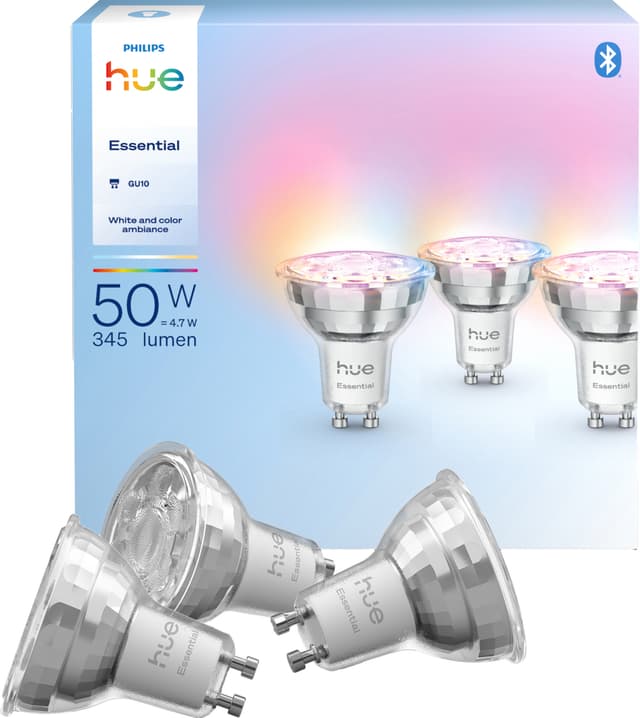 Philips Hue White and Color Ambience LED-lampor GU10 (3-pack) - Elgiganten