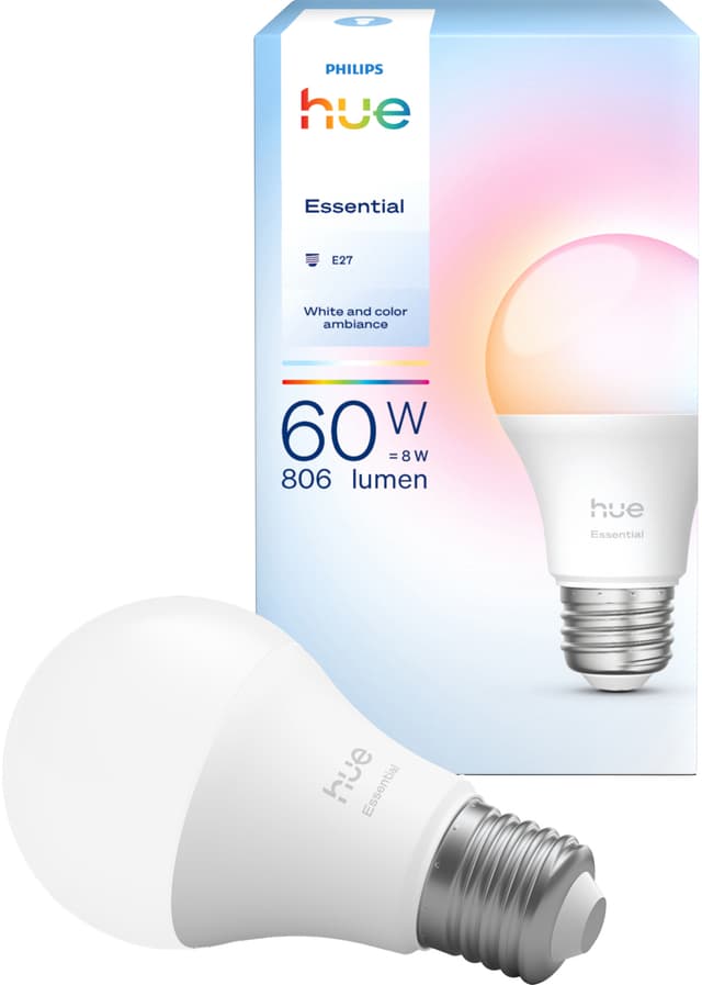 Philips Hue White and Colour Ambiance LED-pære E27 - Elkjøp | Elkjøp