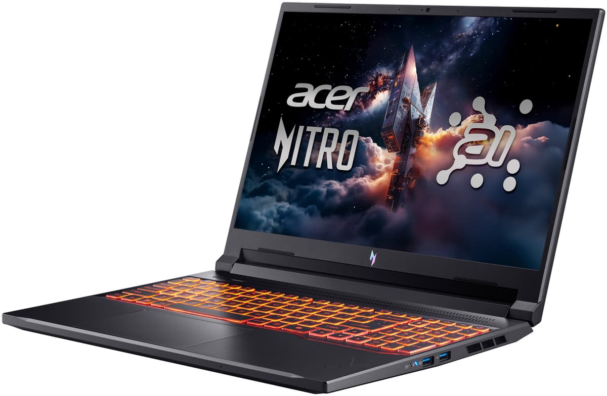 Acer Nitro V16 R7-260/16/1TB/RTX5070 16" bærbar PC - Elkjøp