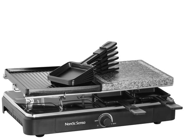 Nordic Sense Raclette 8 pers. Svart - Elkjøp | Elkjøp