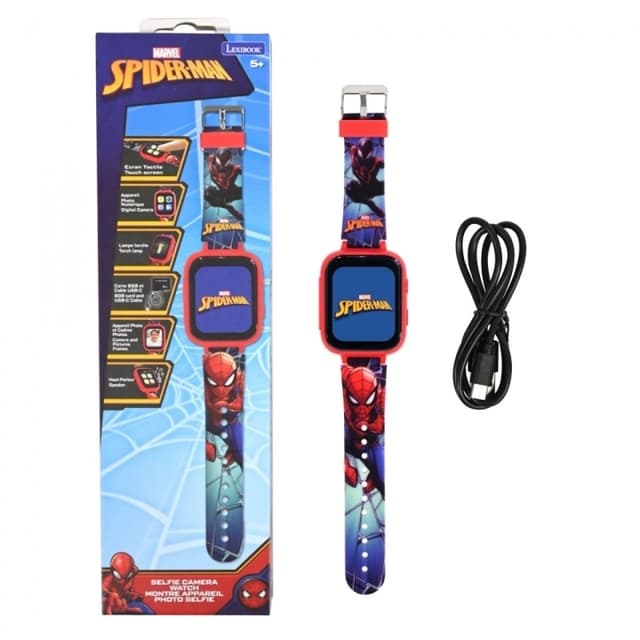 Lexibook Spider-Man Kids Smartwatch med 8 GB hukommelseskort (DMW070SP ...