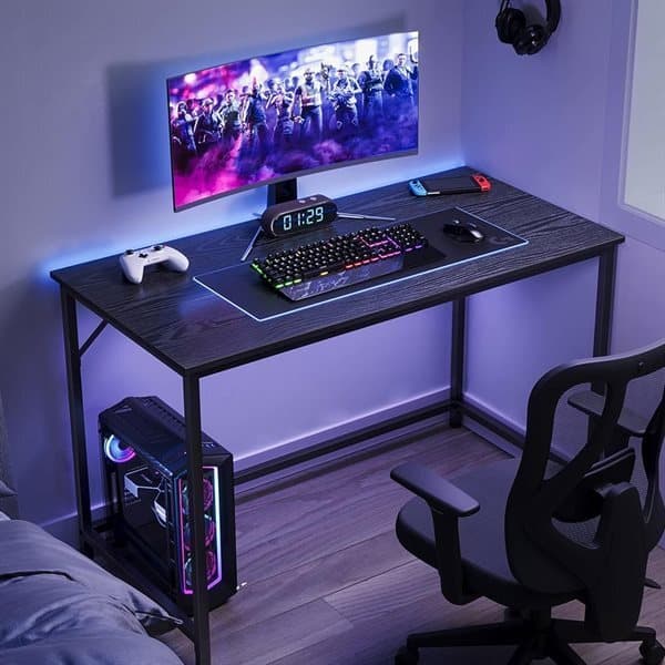Tukeva työpöytä svart metallirungolla - 120 x 60 x 75 cm - 120 x 60 x ...
