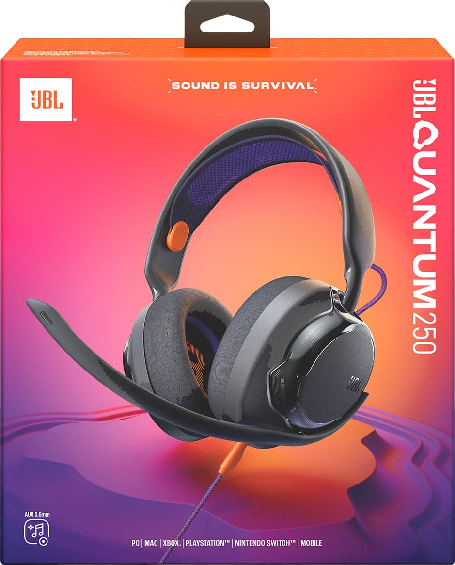 JBL Quantum 250 gaming headset (sort) - Elkjøp