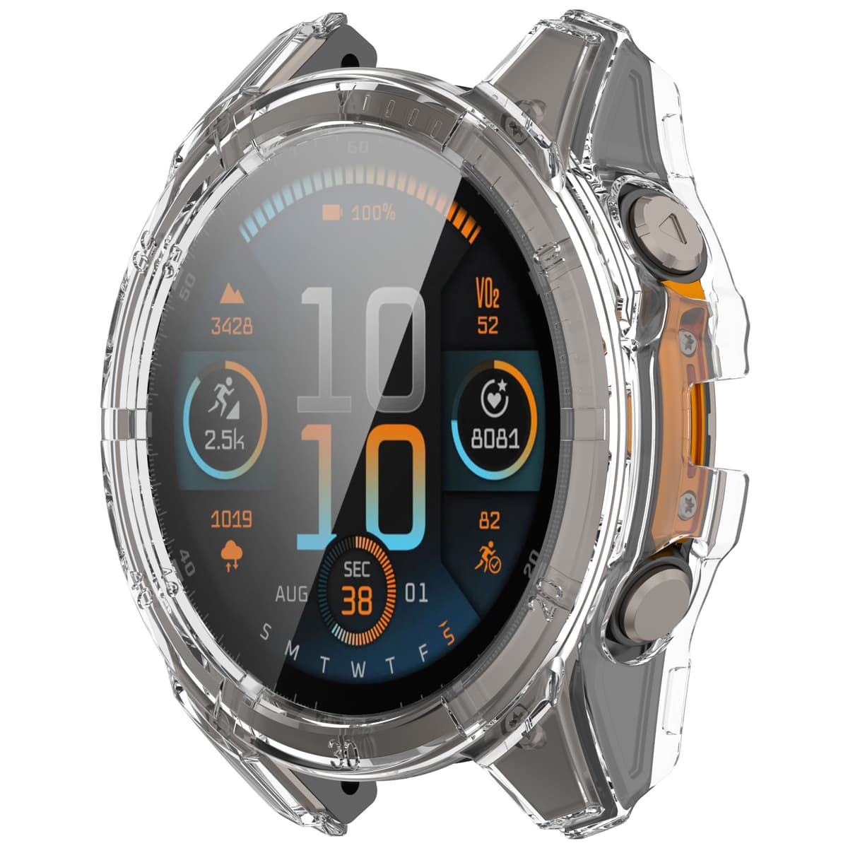 Garmin Fenix 8 Watch Protective Case Gjennomsiktig 47MM - Elkjøp