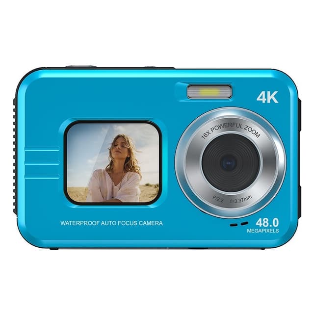 4K Vanntett Digitalkamera med 32GB TF-kort - Dobbel Kamera, Anti ...