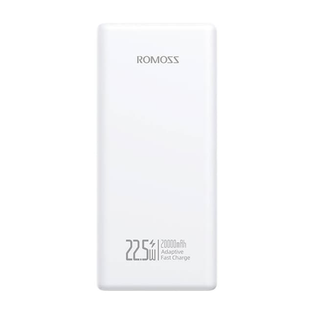Powerbank Romoss PRC20 20000mAh 22,5W (vit) - Elgiganten