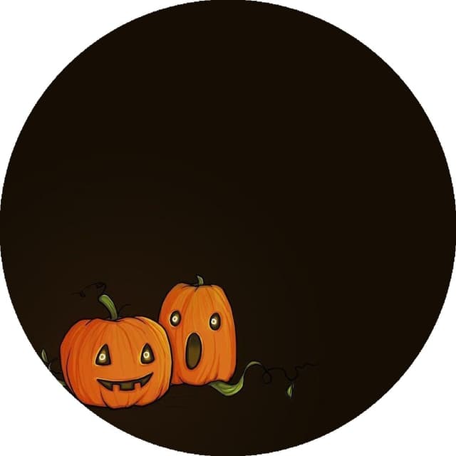 Set med 2 Halloween Pumpa PVC Glasunderlägg - Magnetiska Dekorativa Ma ...