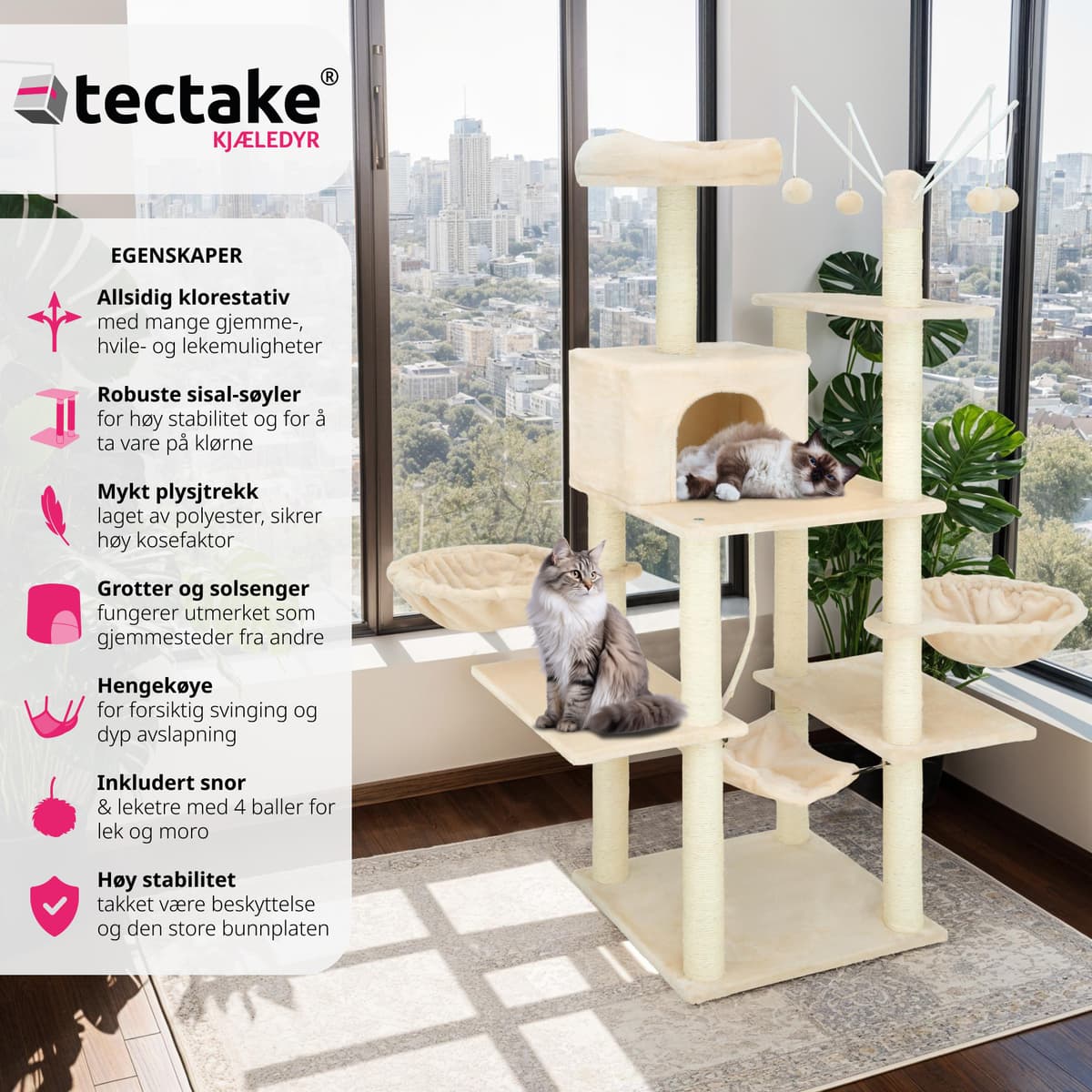 Klorestativ katt Lilou - Elkjøp | Elkjøp