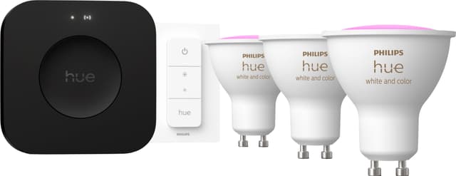 Philips Hue WCA LED pærer 5W, GU10 (3-pak) | Elgiganten