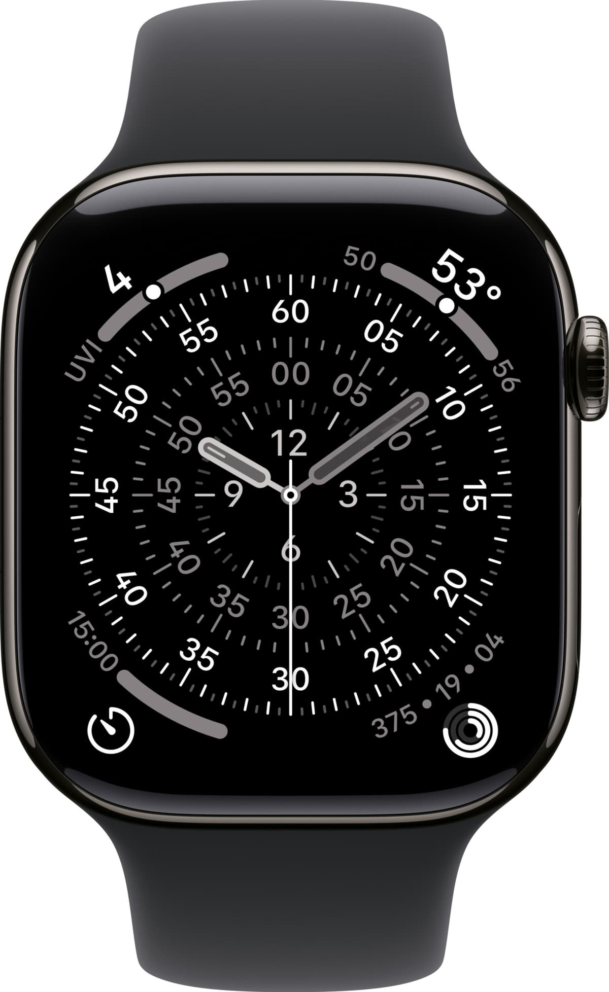 Apple Watch S11 46mm CEL (Slate Titanium/Black Sport Band) M/L - Elgiganten
