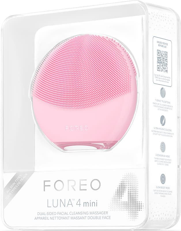 Foreo Luna 4 Mini ansiktsrenser F1306 (pearl pink) - Elkjøp | Elkjøp