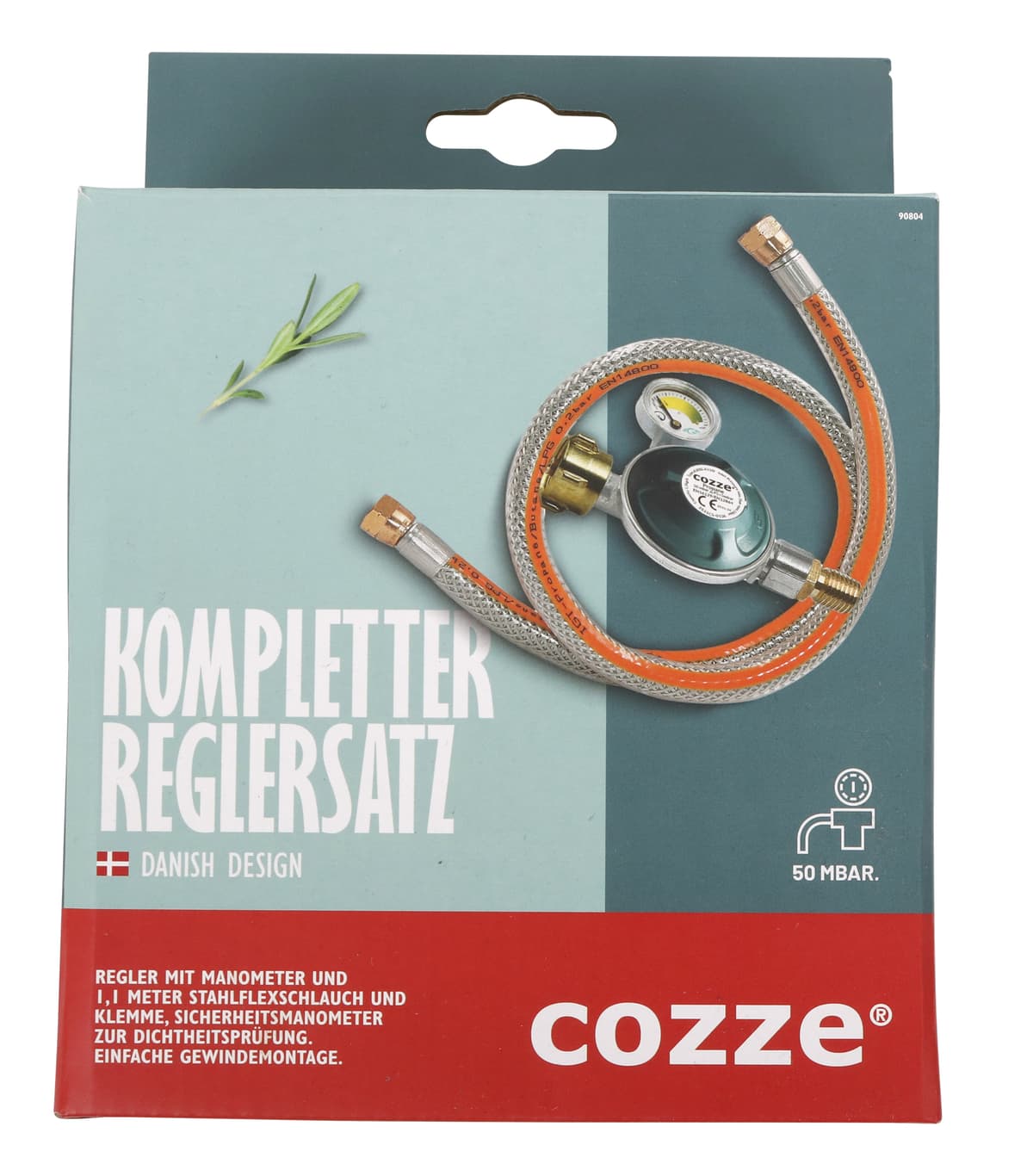 Cozze® regulator med manometer 50 bar (DE/AT) | Elgiganten | Elgiganten