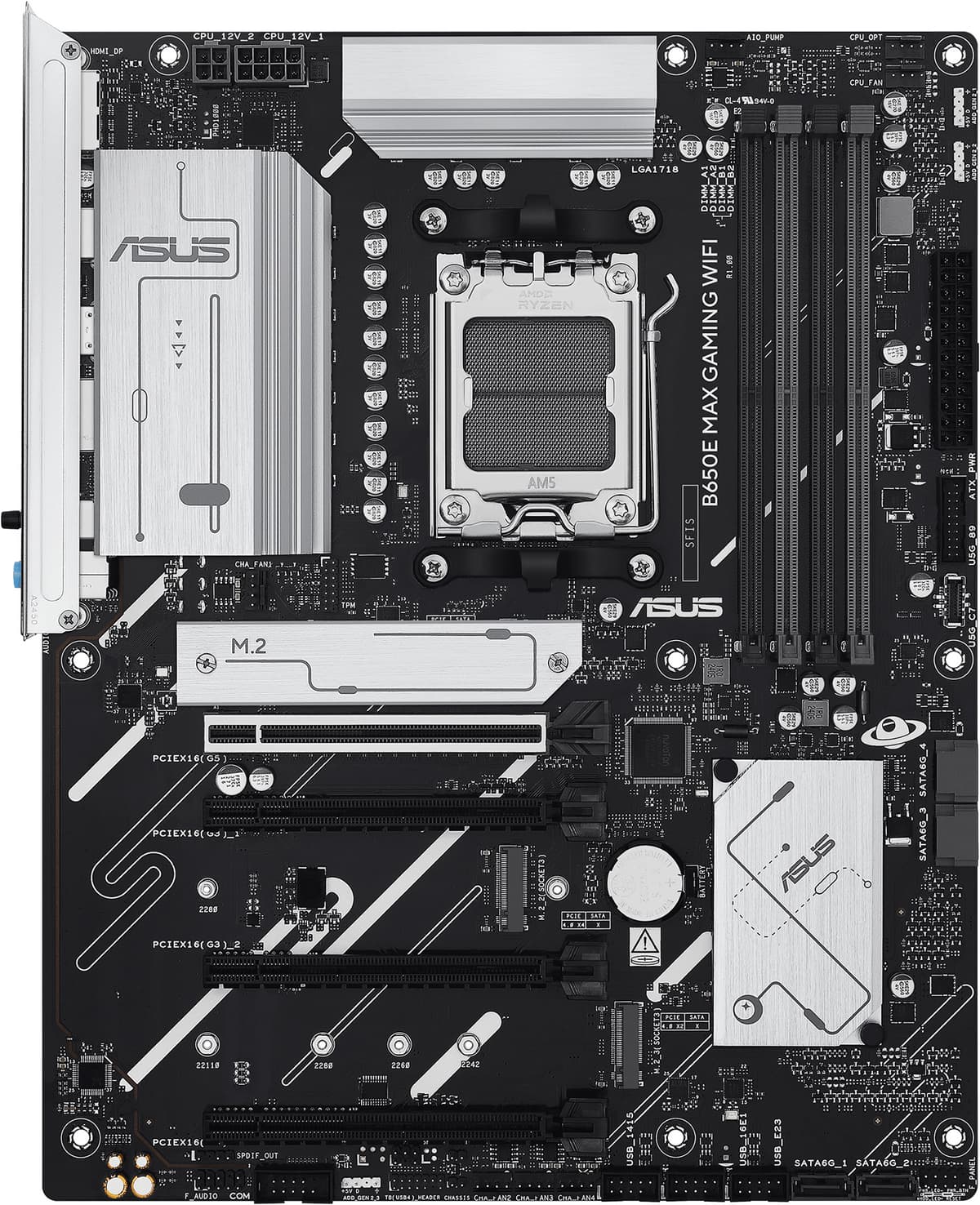 ASUS B650E MAX Gaming Wi-Fi hovedkort - Elkjøp