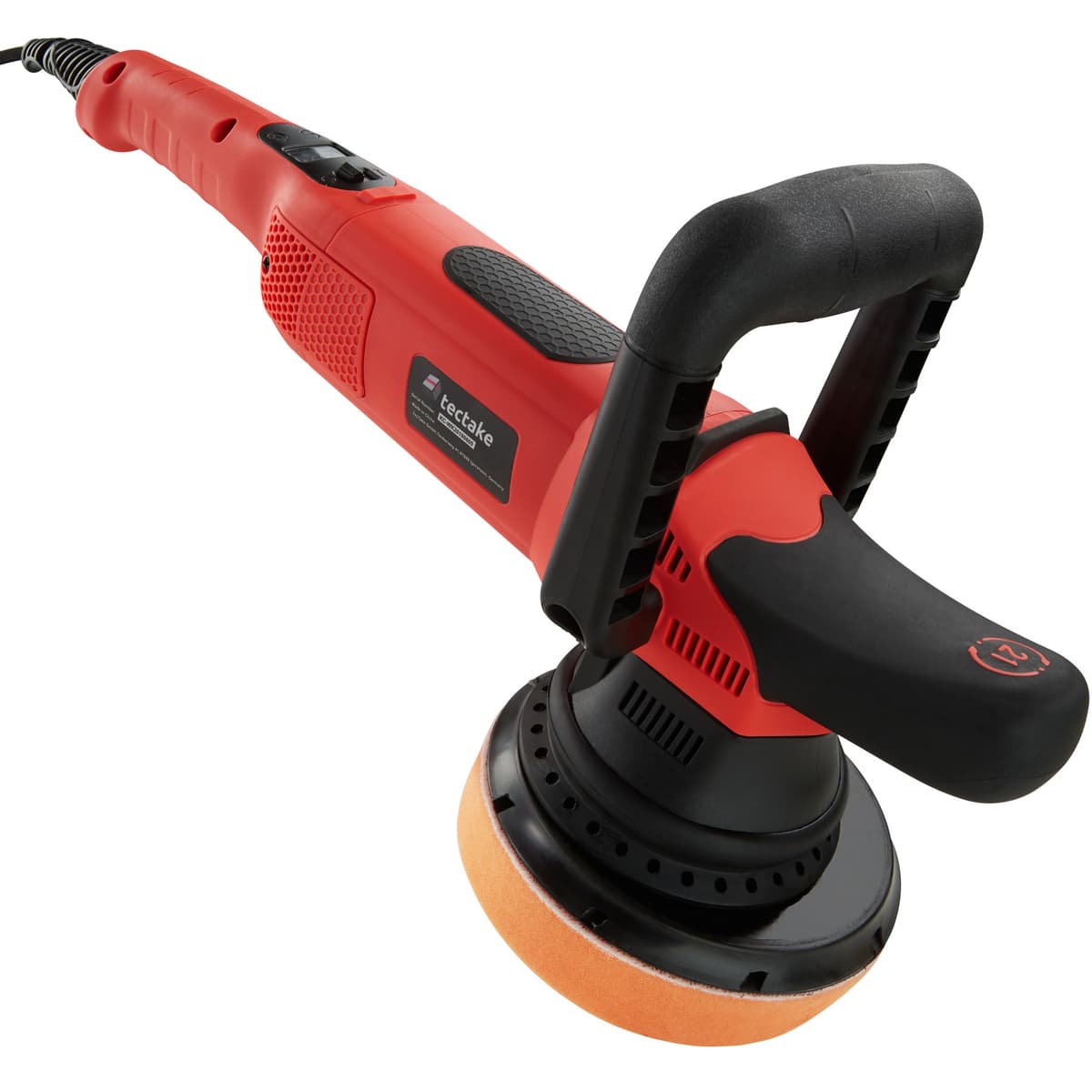 tectake Polermaskin Excenter K7250B 52 x 15 x 14 cm Svart/Röd - Elgiganten