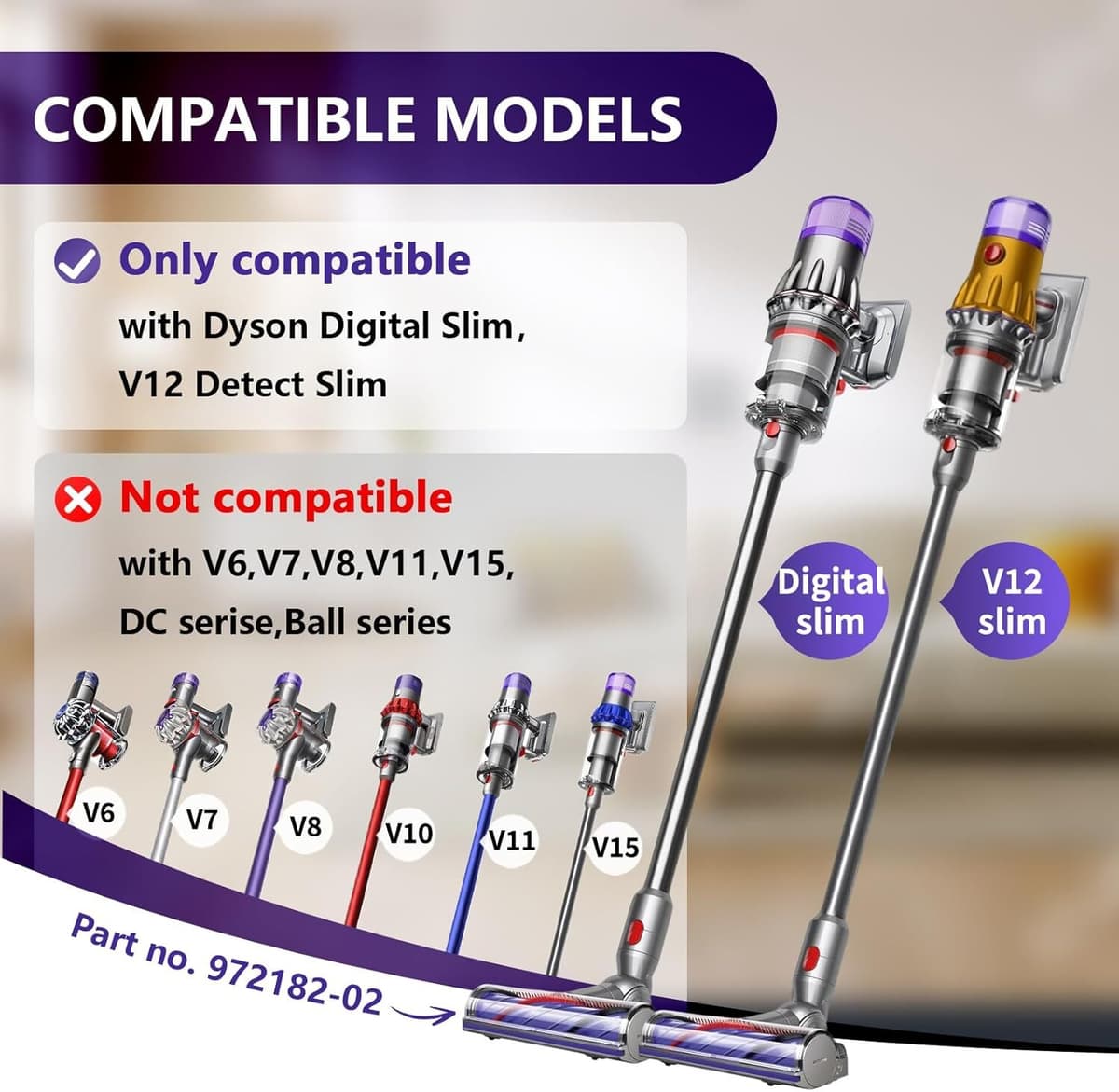 Harjaspää Dyson V12 Detect Slim -pölynimurille - Gigantti