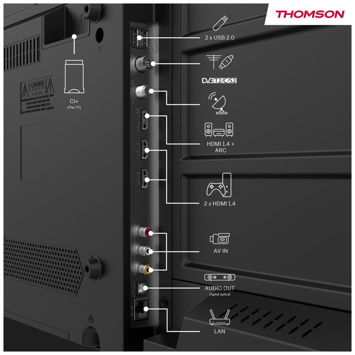 Thomson 24" HA2S13C HD Ready Smart TV (2023) - Elgiganten