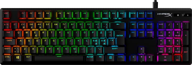 HyperX Alloy Origins Aqua Switch gamingtangentbord - Elgiganten
