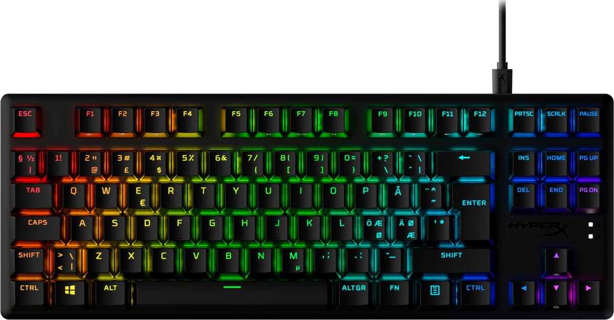 HyperX Alloy Origins Core Aqua Switch gamingtastatur - Elkjøp | Elkjøp