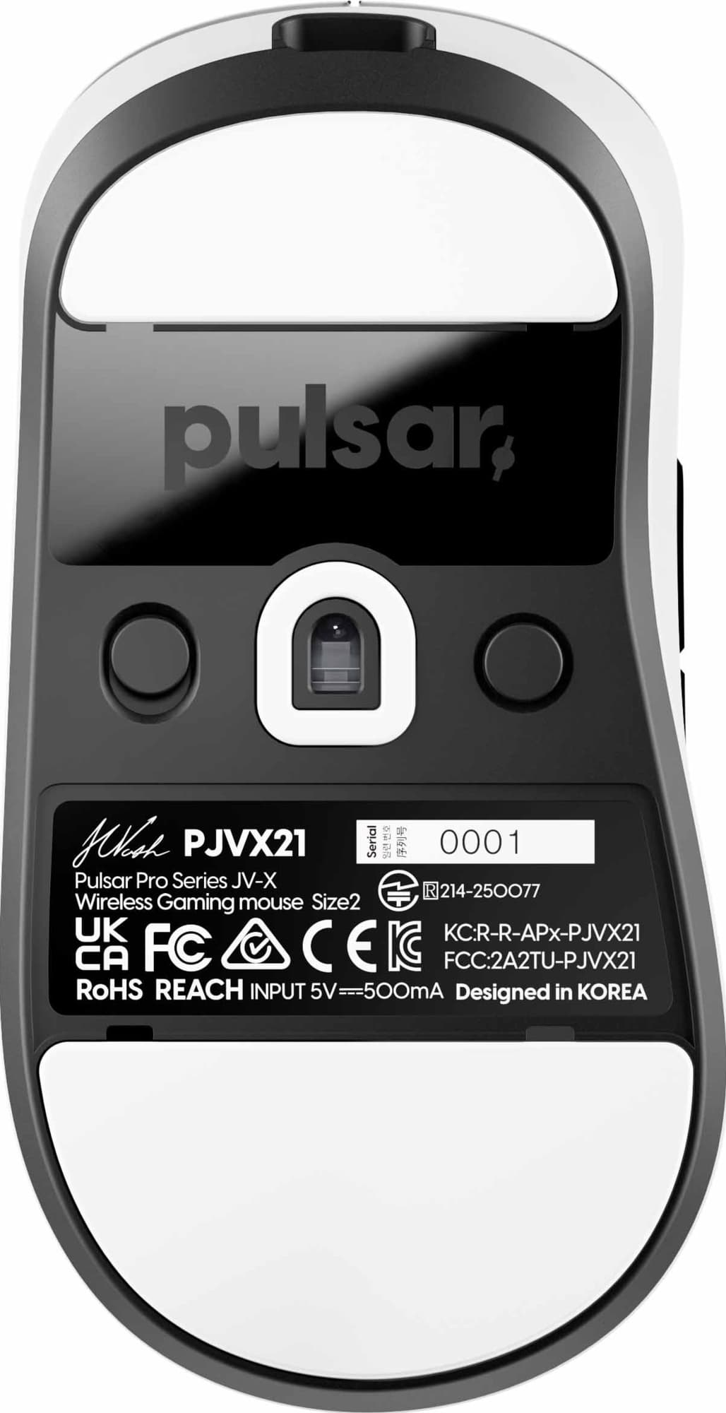 Pulsar Pro Series JV-X Medium trådløs gamingmus (hvit) - Elkjøp