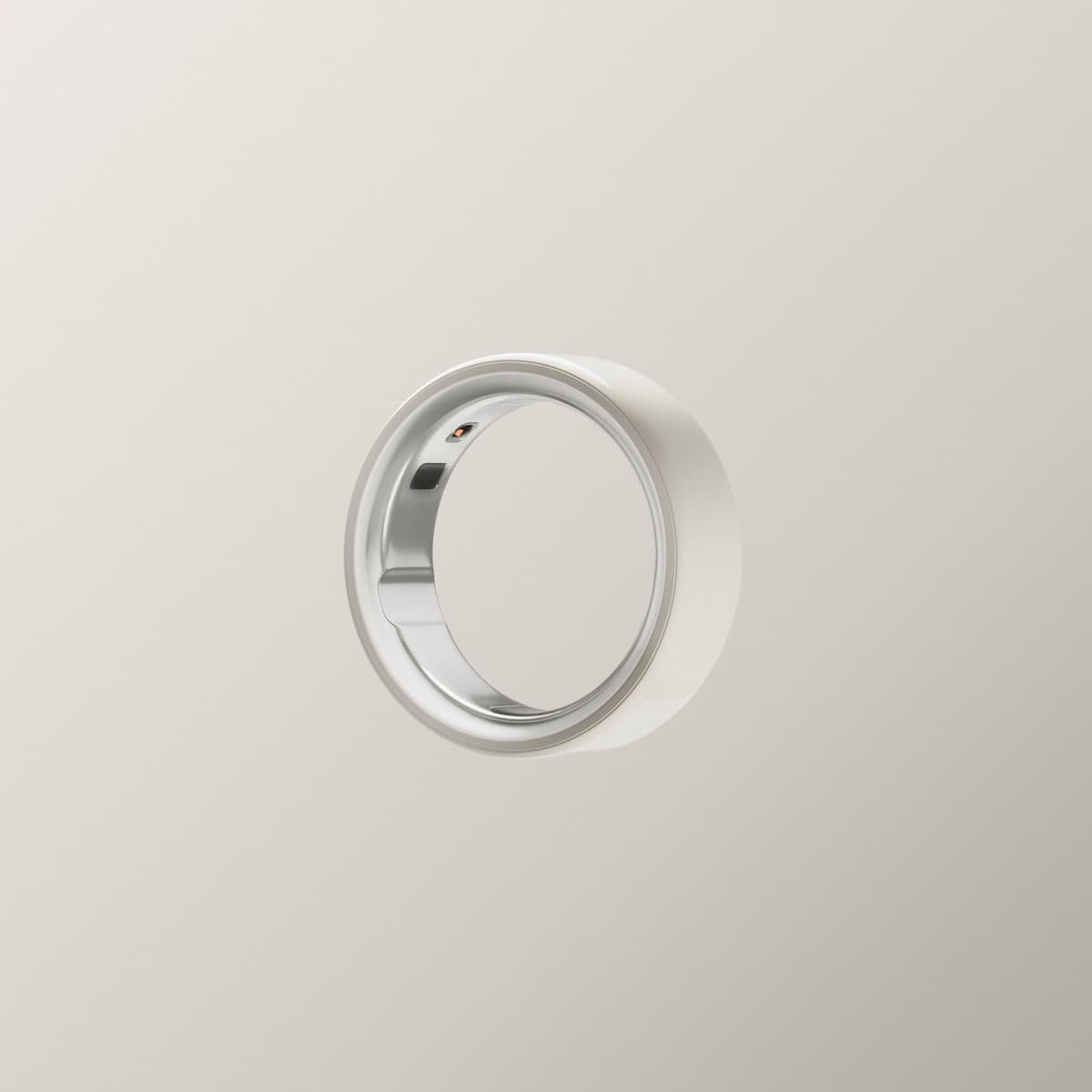 Oura Ring 4 Ceramic smartring størrelse 5 (Cloud) - Elkjøp