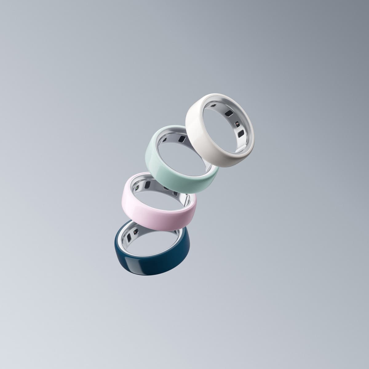 Oura Ring 4 Ceramic älysormus koko 9 (Tide) - Gigantti
