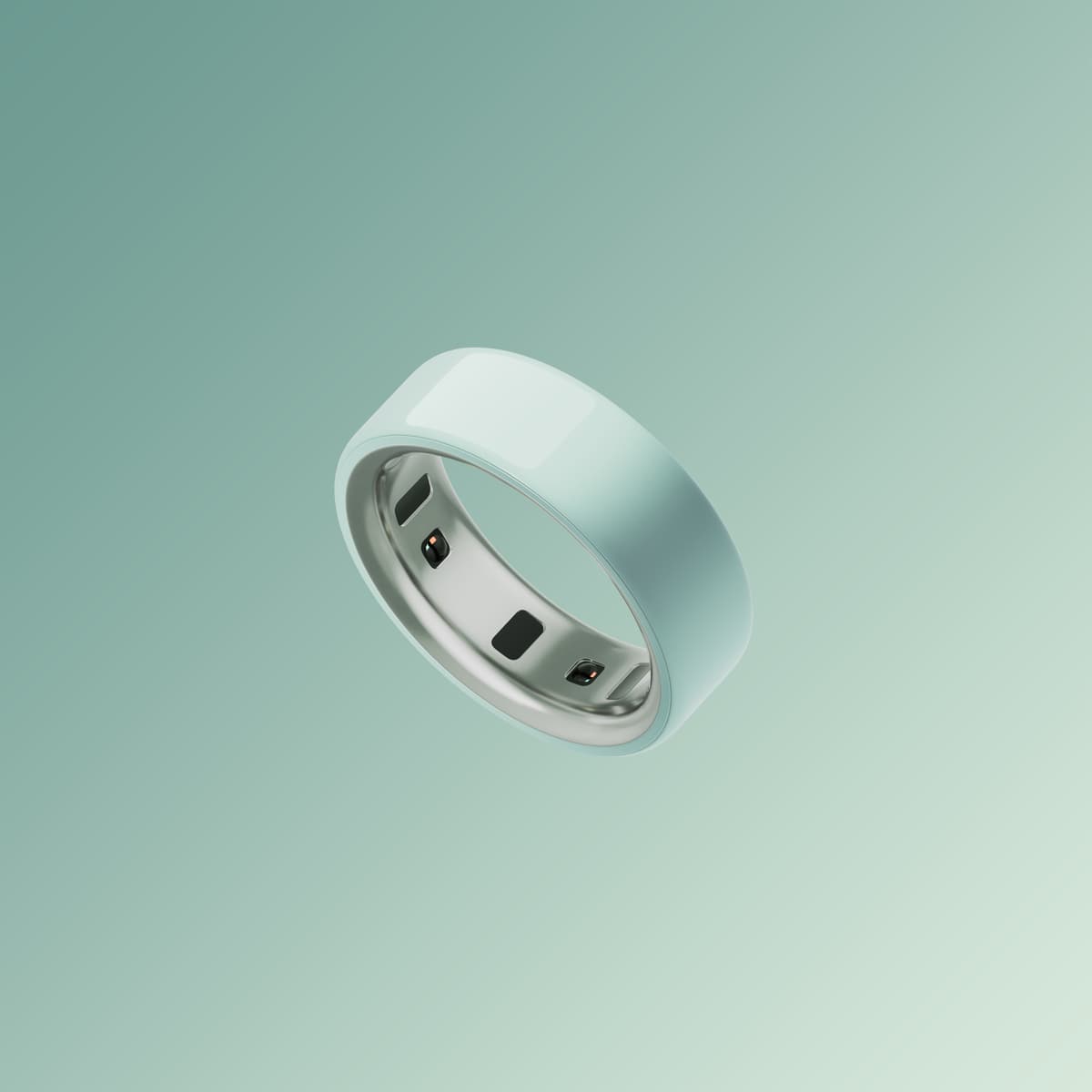 Oura Ring 4 Ceramic smartring størrelse 8 (Tide) - Elkjøp | Elkjøp