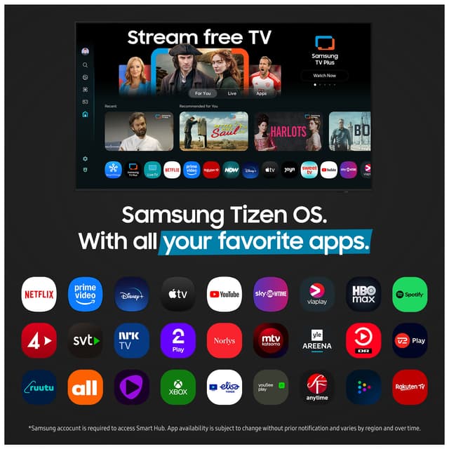 Samsung 43” The Frame 4K QLED Smart TV (2025) - Elgiganten