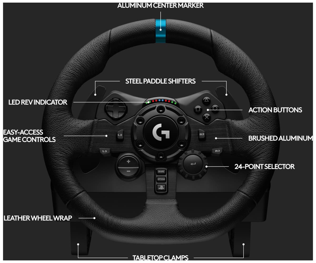 Logitech G923 Logitech G923 PC/PlayStation racingratt - Elkjøp | Elkjøp